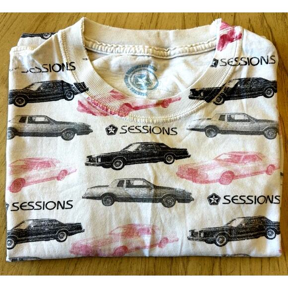 SESSIONS | Shirts | Vtg Sessions 9s Skateboards Tshirt 80s Car Classic ...